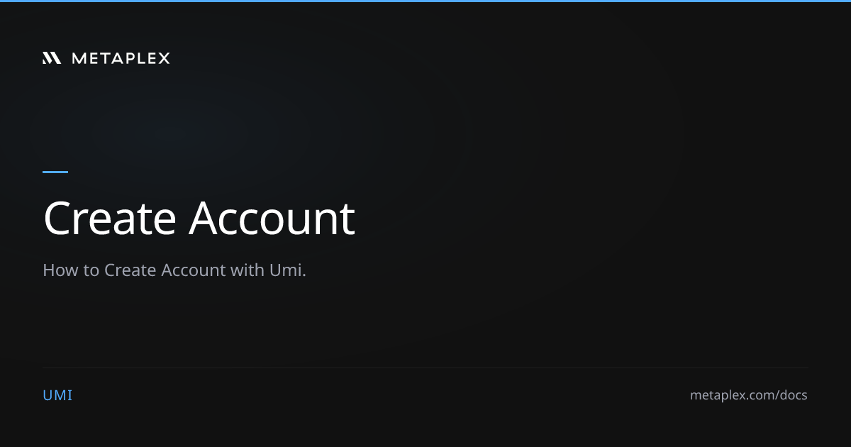 Create Account | Toolbox